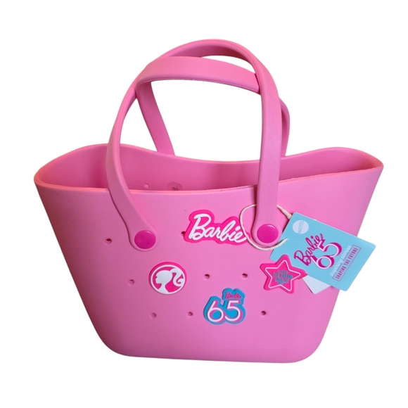 Mattel | Bags | Nwt Mattel Barbie 65 Minso Pink Bucket Bag 8 X 65 4 U37 ...